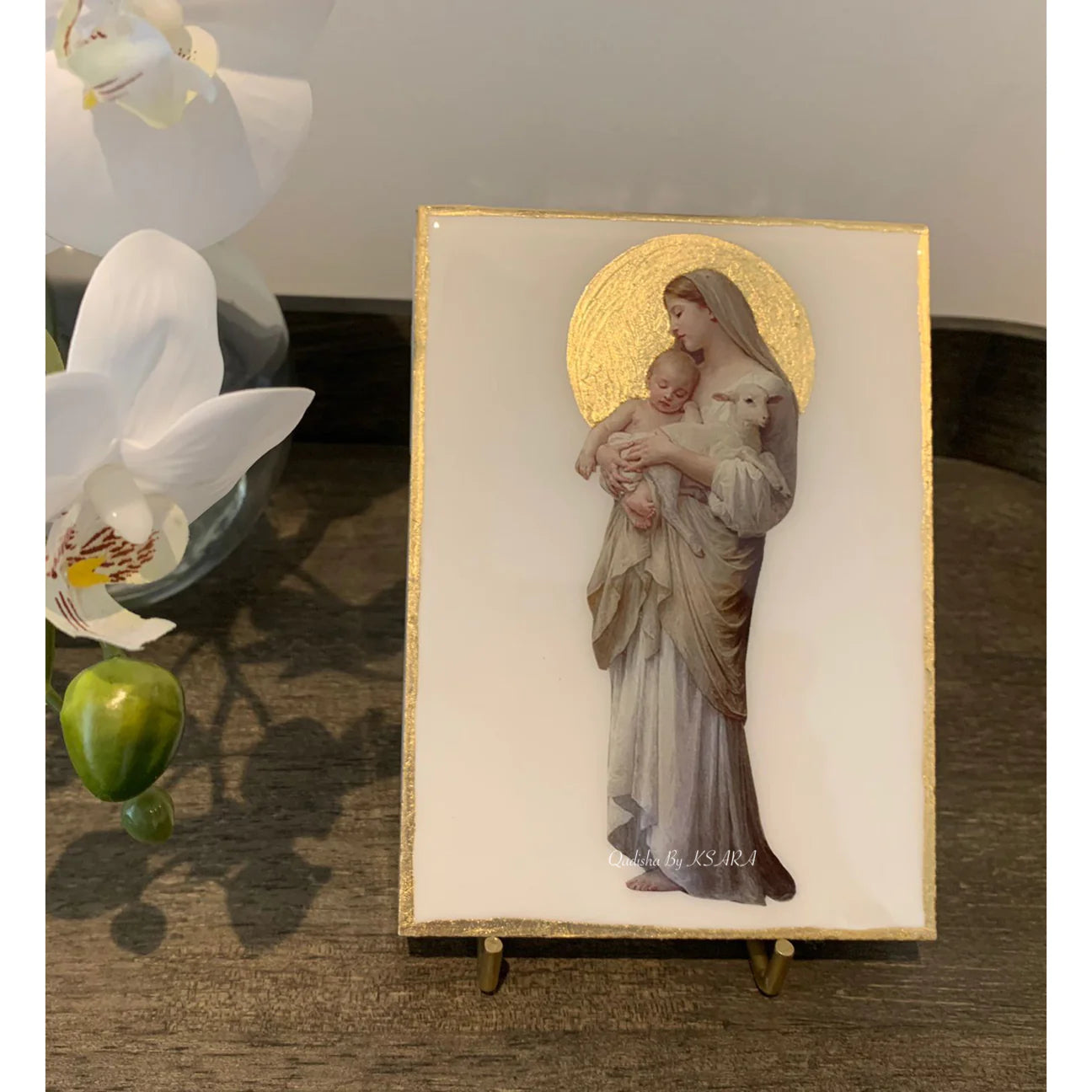 Mary in White & Baby Jesus – QADISHA